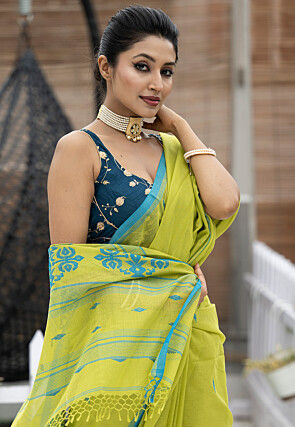 Cotton Sarees: Buy Indian Designer Pure Cotton Sarees Online | Utsav ...