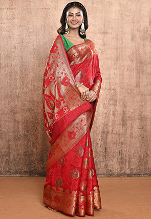 Red Wedding Sarees: Buy Latest Indian Designer Red Bridal Sarees Online ...