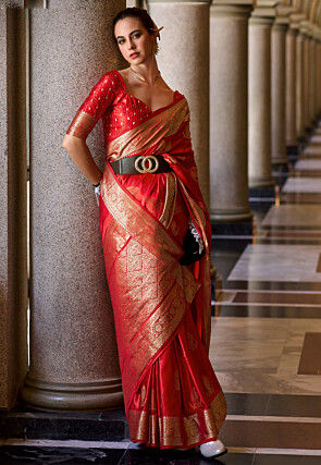 Red Saree: Buy Latest Red Sarees for Women Online