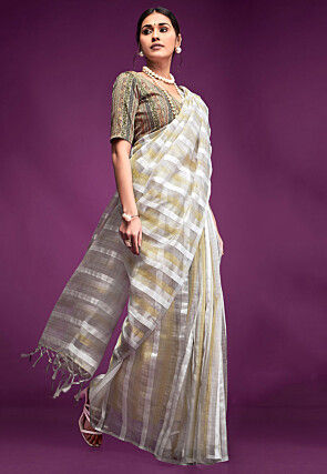 Golden Saree: A Vast Collection Of Golden Colour Sarees Online At Utsav ...