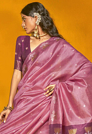 Buy Latest Designer Pink Sarees Online | Trendy Stylish Looks