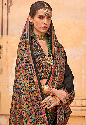 Black Saree: Buy Latest Designer Black Saree Online - Utsav Fashion