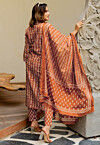 Buy Batik Printed Pure Cotton Pakistani Suit in Rust Online : KEX131 ...