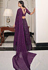 Buy Embroidered Georgette Lehenga in Violet Online : LJA421 - Utsav Fashion