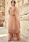 Embroidered Georgette Pakistani Suit in Pink : KCH6149