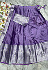 Buy Woven Art Silk Lehenga in Purple Online : LAE175 - Utsav Fashion