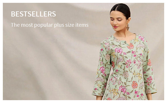 Plus Size Indian Clothing- Shop Salwar Suits, Lehengas, Blouses & More