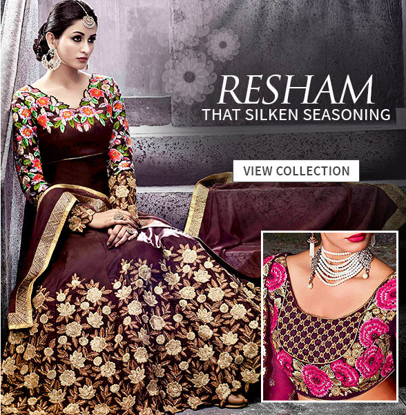 Spring Summer Indian Fashion Essentials in Resham Lehengas, Straight ...