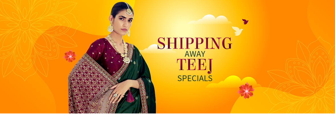 Teej 2022 Clothing: Buy Teej Festival Wear Online | Utsav Fashion