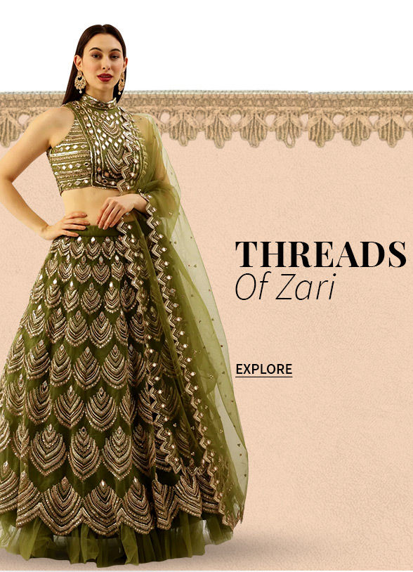 Zari Work Collection | Threads & Weaves