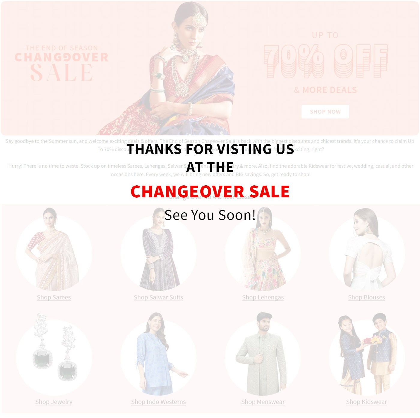 End of Season SALE: Up To 70% OFF Deals on Ethnic Wear | Utsav Fashion
